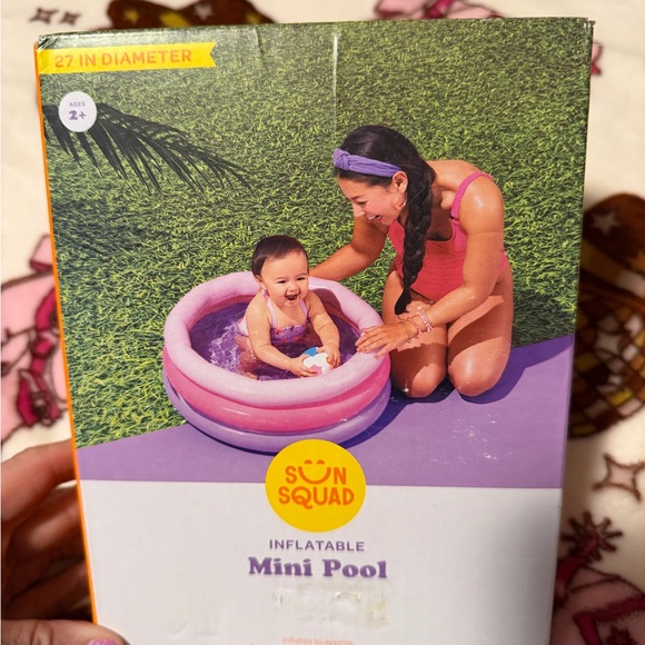 Sun Squad | Swim | Sun Squad Pink Purple Inflatable Mini Pool | Poshmark